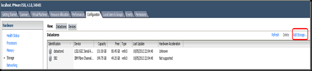 Tip: Adding pre-existing storage to VMWare ESXi – David Vassallo's Blog